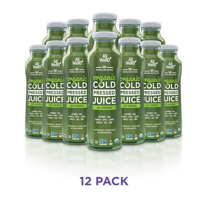 Go Green - Organic Cold-Pressed Green Juice – AllWellO Organic Cold ...