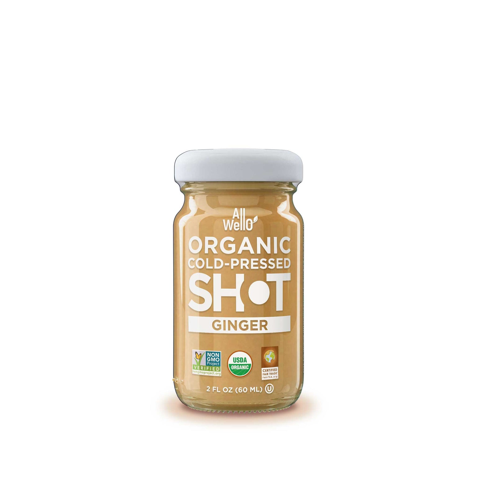 Organic Cold-Pressed Ginger Shot - 6 or 12 PK – AllWellO Organic Cold ...