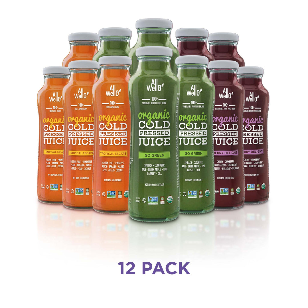 Sampler Box of Healthy, Cold-Pressed Organic and Detox Juices ...